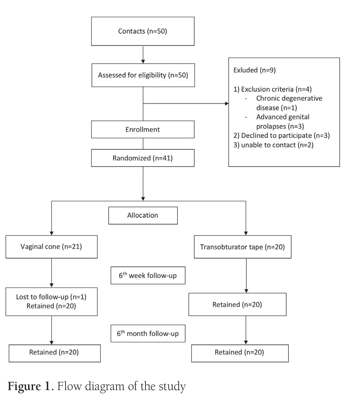 The impact of vaginal cone therapy on stress urinary incontinence ...
